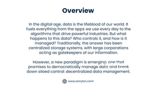 Decentralized Data Management: Revolutionizing the Way We Store and ...
