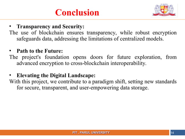Decentralized File Storage System Using Blockchain 1ppt