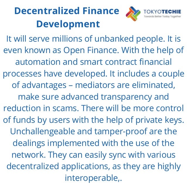 Decentralized finance development | PDF