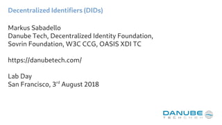 Decentralized Identifiers | PDF