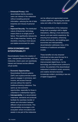 DECENTRALIZED METAVERSE | PDF