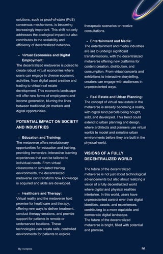 DECENTRALIZED METAVERSE | PDF