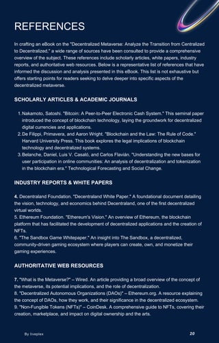 DECENTRALIZED METAVERSE | PDF