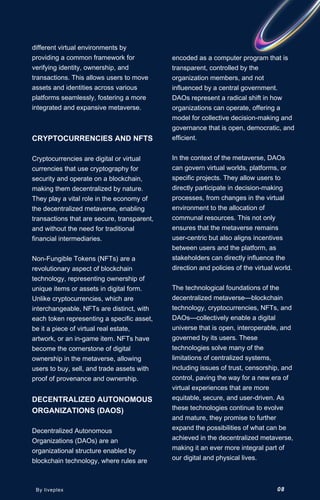 DECENTRALIZED METAVERSE | PDF