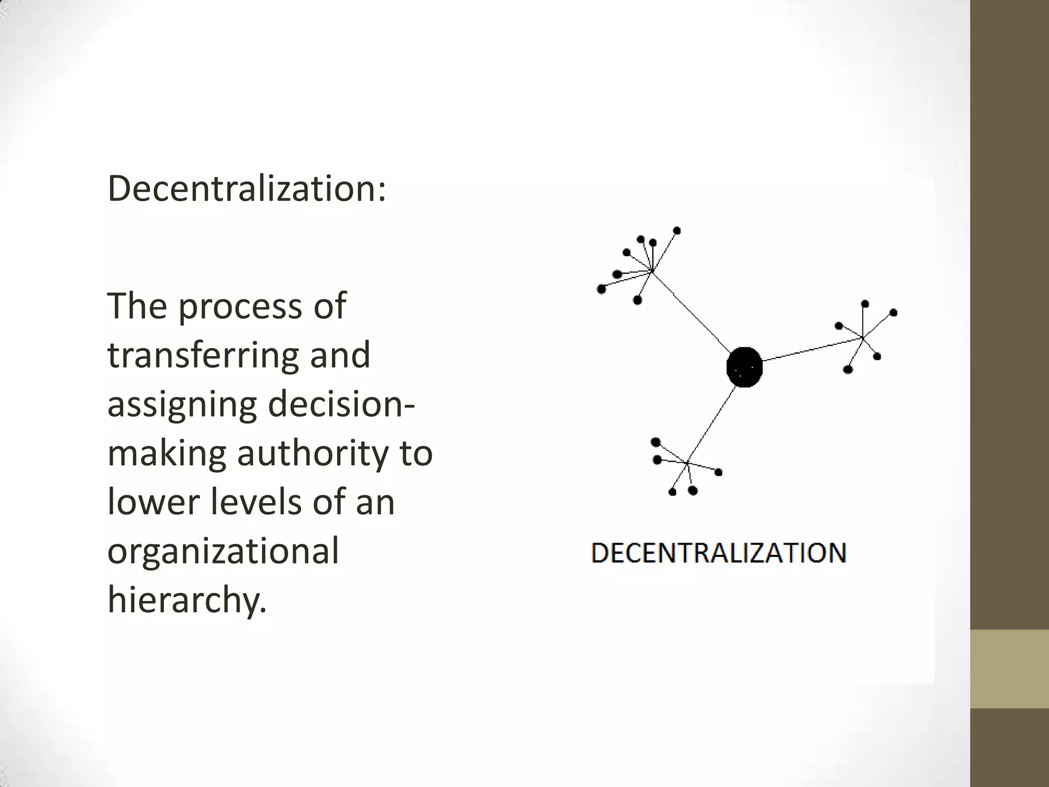 Decentralized organizational structure | PPTX