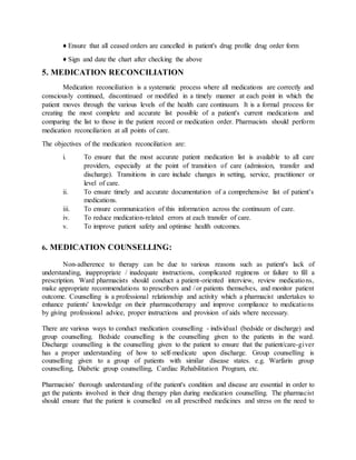 Decentralized pharmacy ( hospital pharmacy) | DOCX