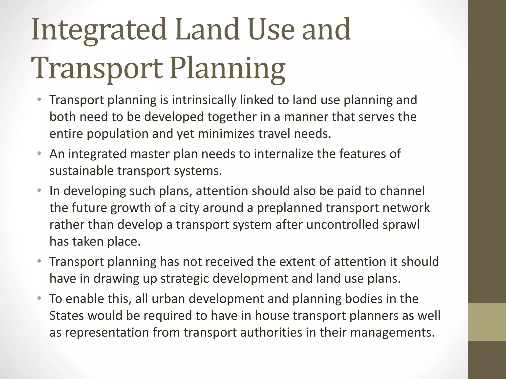 National Urban Transport Policy | PPTX