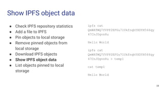 Decentralized storage | PPTX