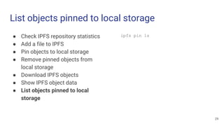 Decentralized storage | PPT