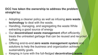 Decentralized Zero-Waste: Maximizing Recycling, Minimizing Waste | PPT