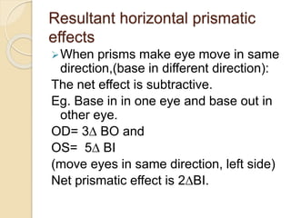 Decentration and prismatic effect in lens (1) | PPTX
