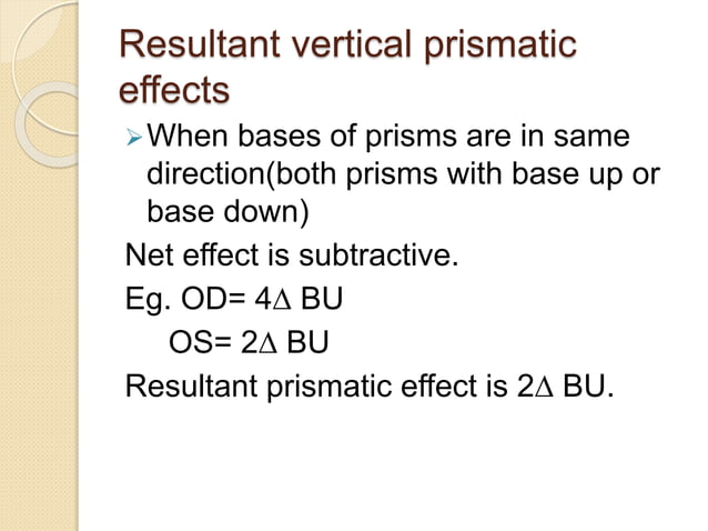 Decentration and prismatic effect in lens (1) | PPTX