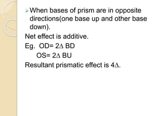 Decentration and prismatic effect in lens (1) | PPTX