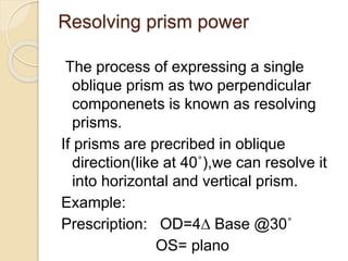 Decentration and prismatic effect in lens (1) | PPTX