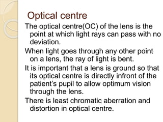 Decentration and prismatic effect in lens (1) | PPTX