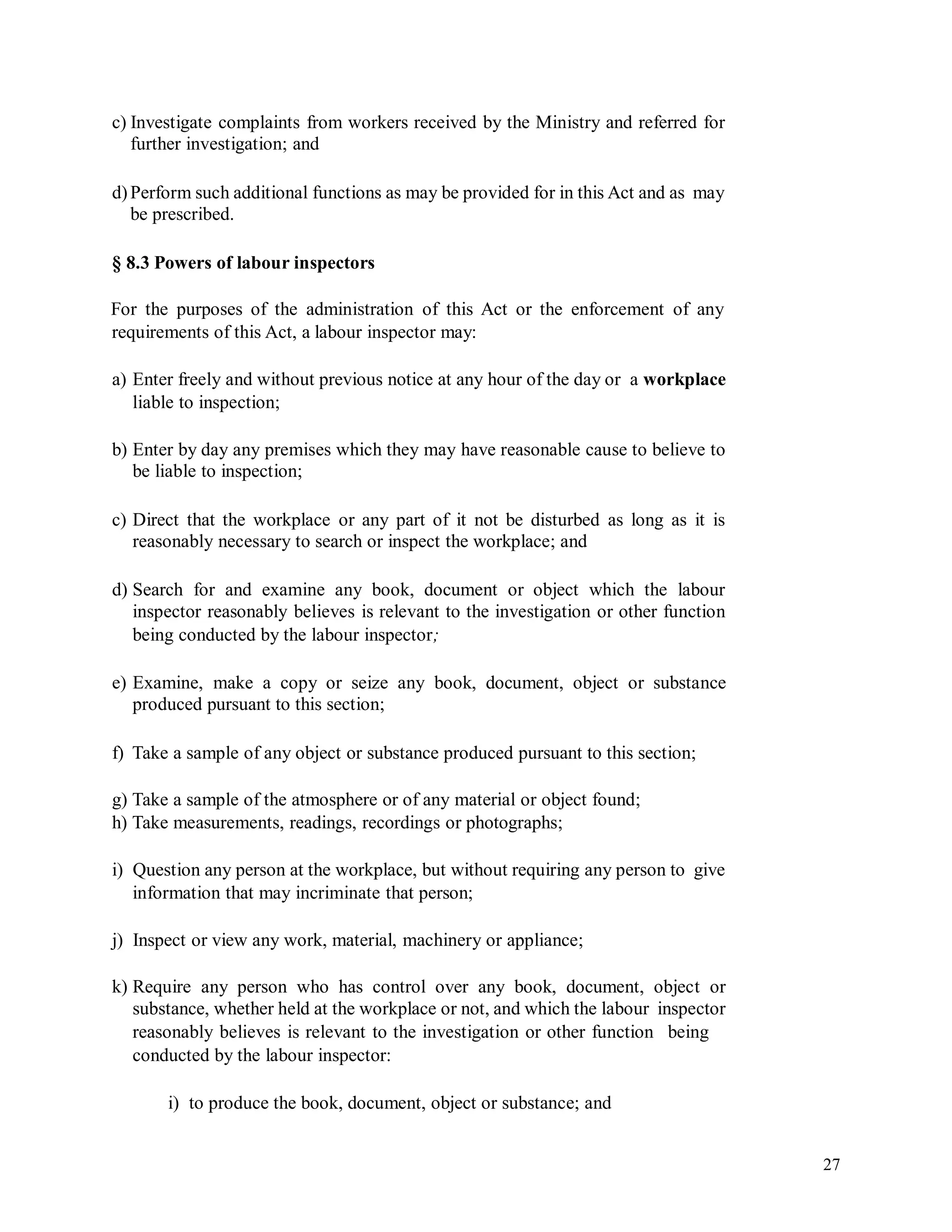 Decent work Act of Liberia (passed into law) | PPTX