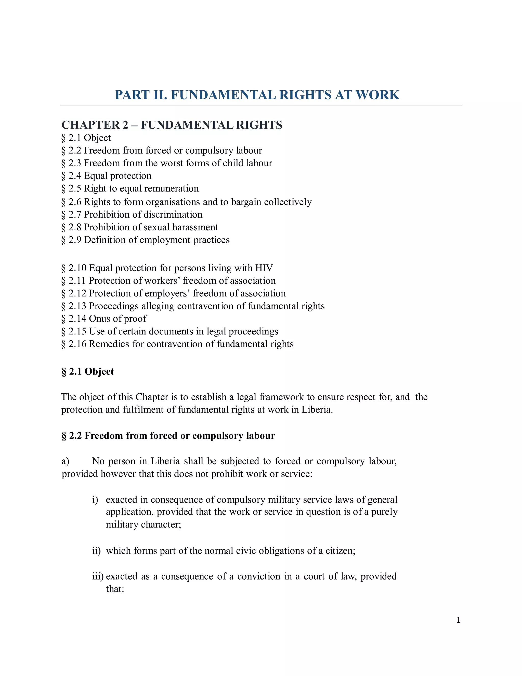 Decent work Act of Liberia (passed into law) | PPTX