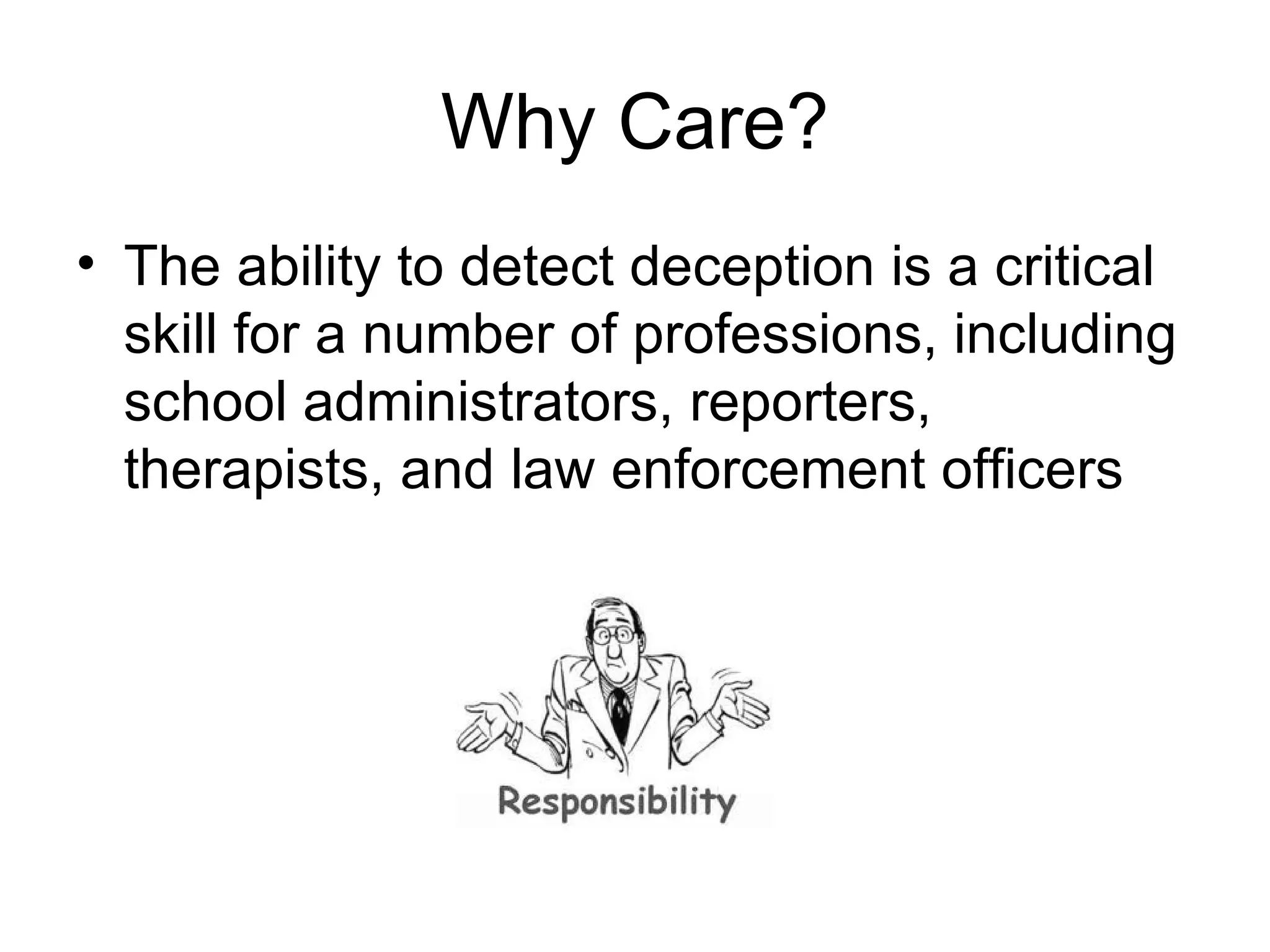 Deception Detection | PPT