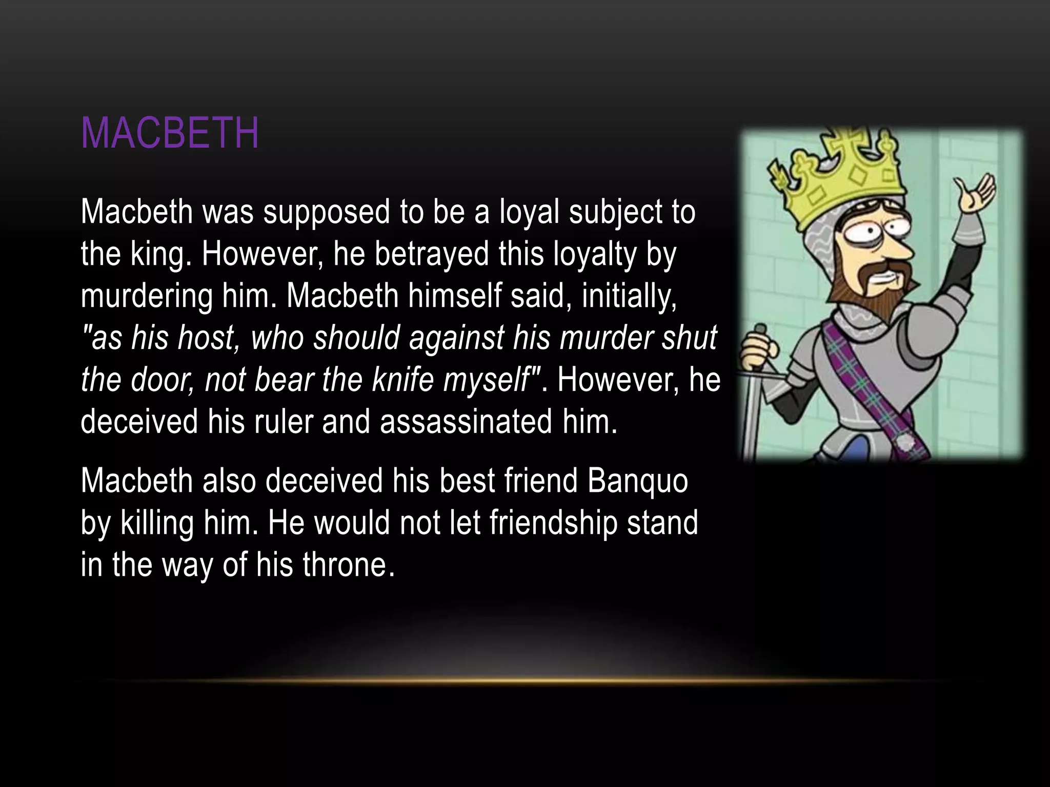 Deception in macbeth mary beth | PPT