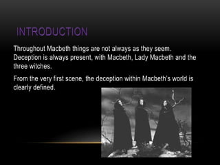 Deception in macbeth mary beth | PPT