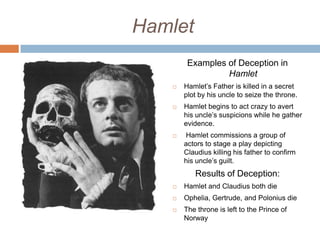 Deception in the Works of William Shakespeare | PPT