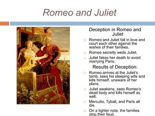 Deception in the Works of William Shakespeare | PPT
