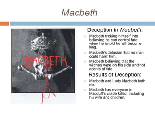 Deception in the Works of William Shakespeare | PPT