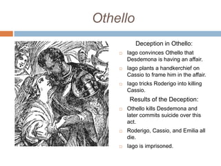 Deception in the Works of William Shakespeare | PPT