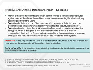 Deception towards Moving Target Defense | PPTX