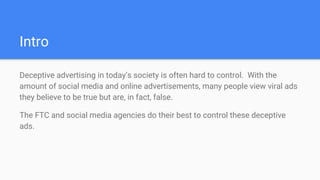 Deceptive advertising | PPT