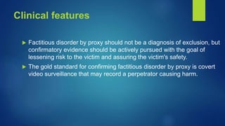 Deceptive syndromes- factitious disorder & malingering | PPTX