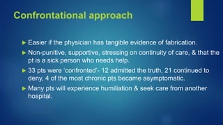 Deceptive syndromes- factitious disorder & malingering | PPTX