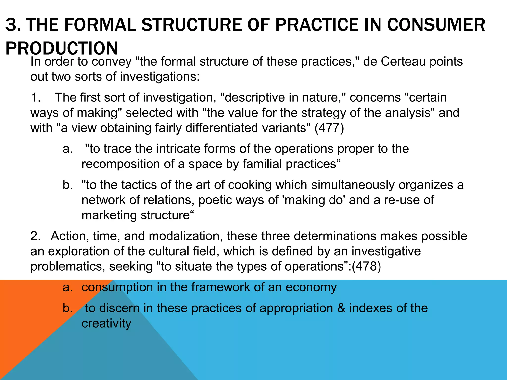 De certeau the practice of everyday life | PPTX