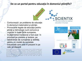 De ce scientix ? | PPTX
