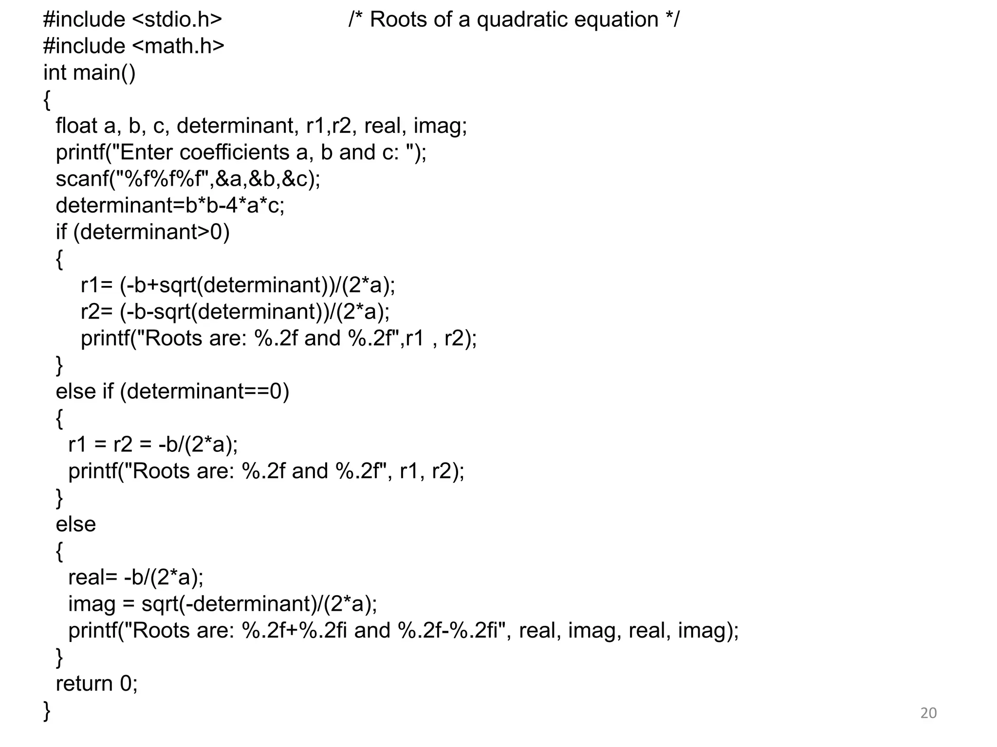 Decision Making and Branching in C | PPT
