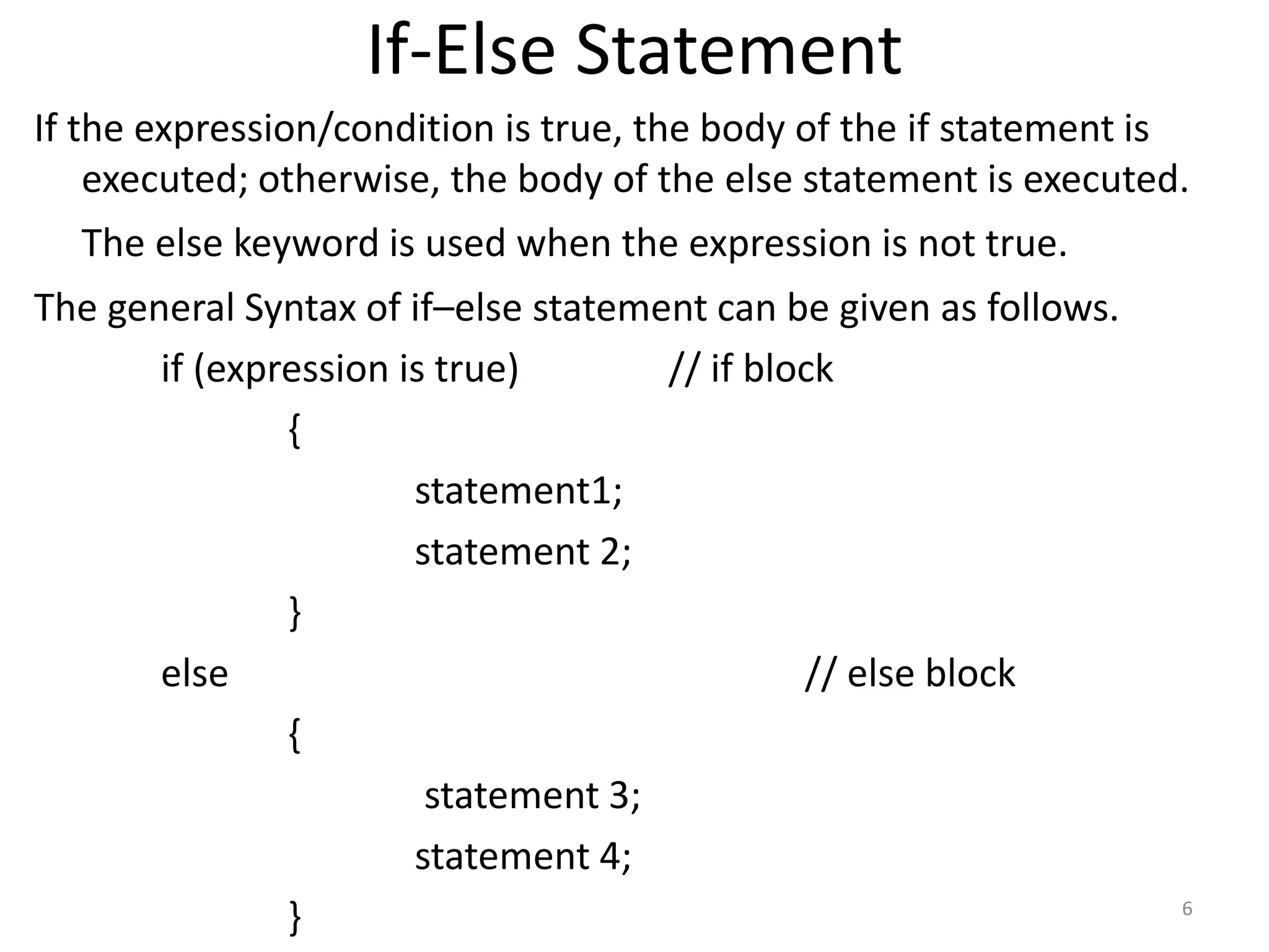 Decision Making and Branching in C | PPT