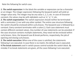Decision Making and Branching in C | PPT