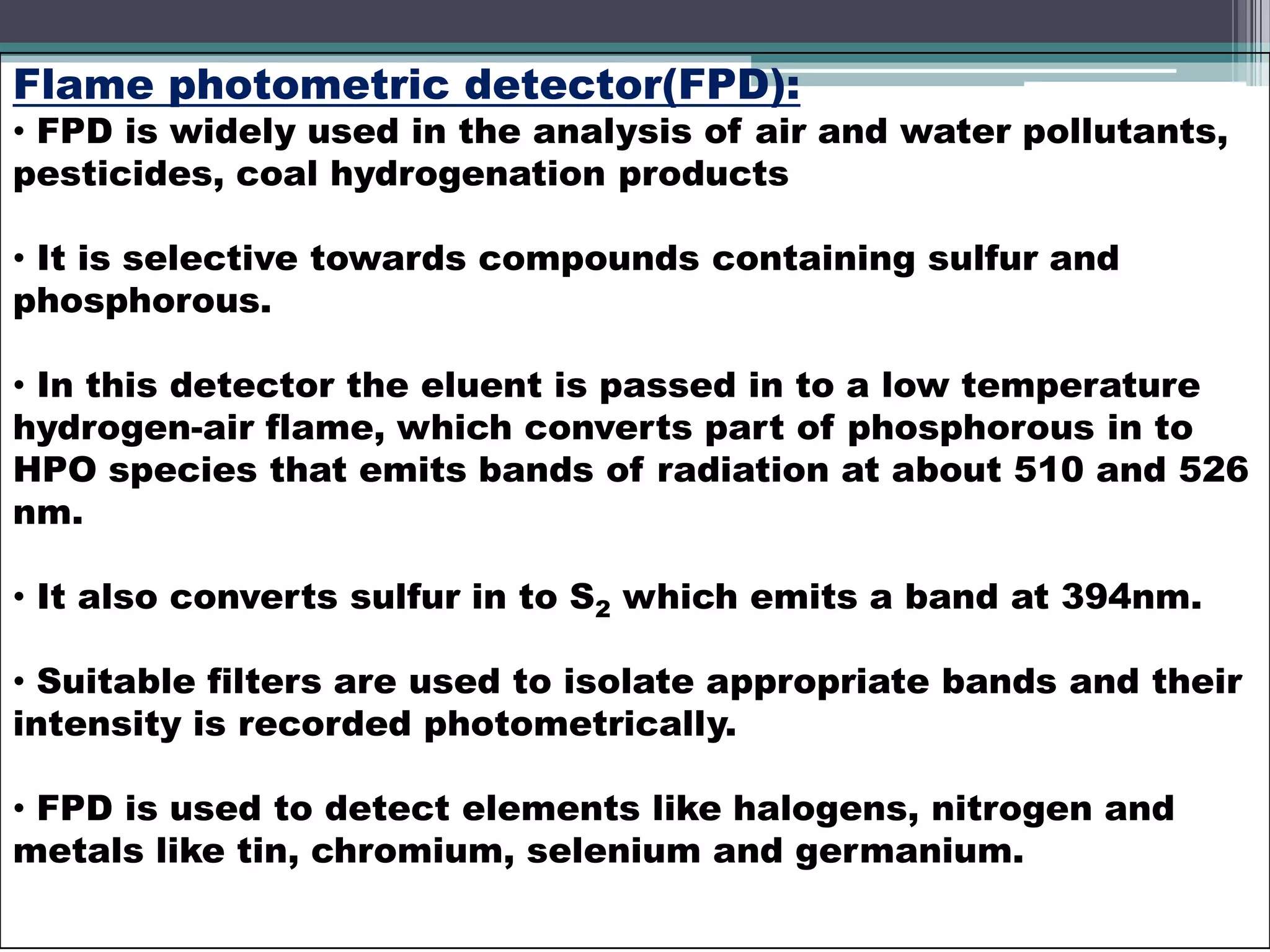 DETECTORS USED IN GAS CHROMATOGRAPHY AND HPLC BY P.RAVISANKAR. | PPTX