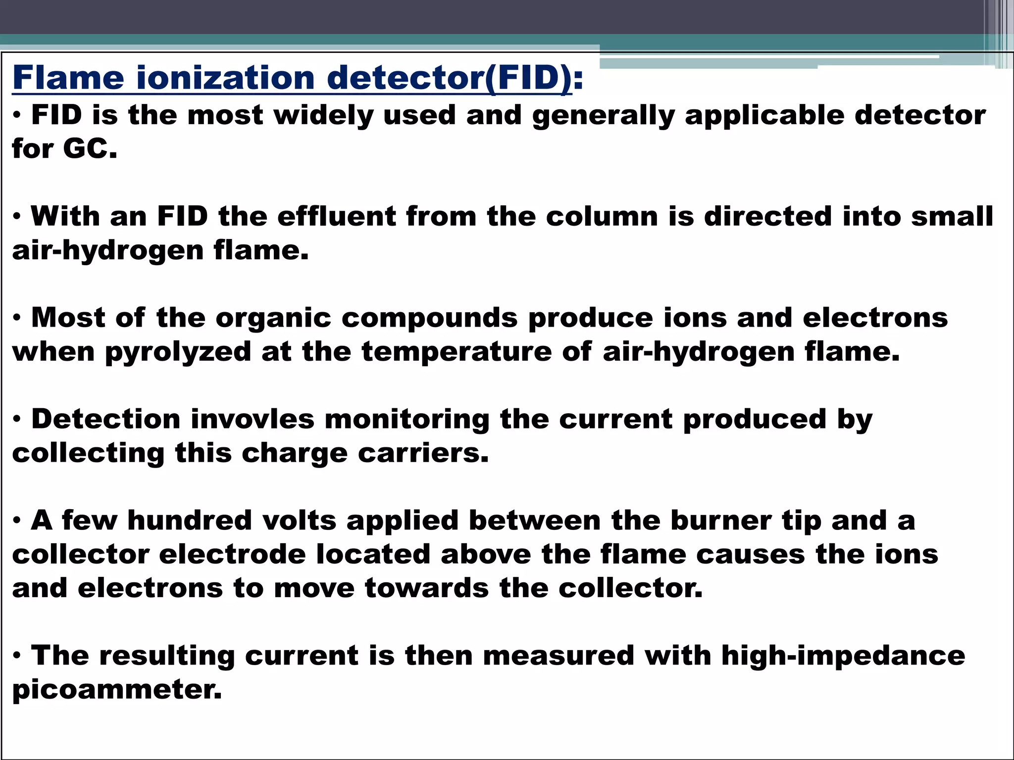 DETECTORS USED IN GAS CHROMATOGRAPHY AND HPLC BY P.RAVISANKAR. | PPTX