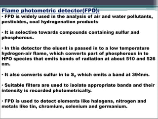 DETECTORS USED IN GAS CHROMATOGRAPHY AND HPLC BY P.RAVISANKAR. | PPTX