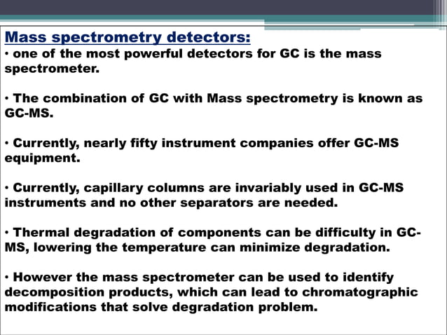 DETECTORS USED IN GAS CHROMATOGRAPHY AND HPLC BY P.RAVISANKAR. | PPTX ...