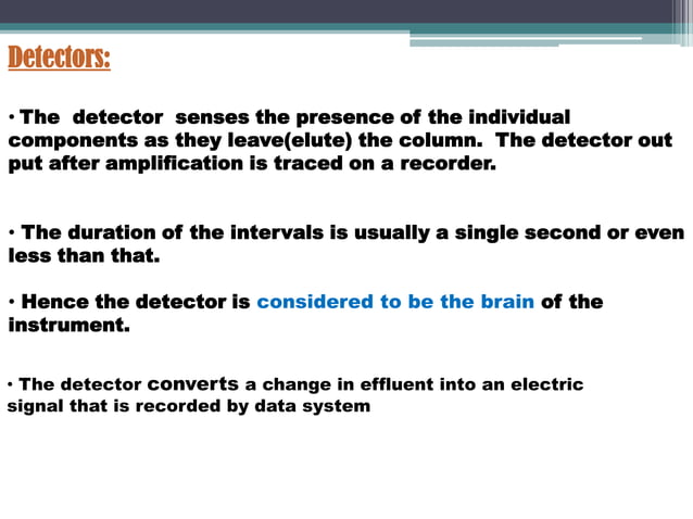 Detectors Used In Gas Chromatography And Hplc By P Ravisankar Pptx Physics Science