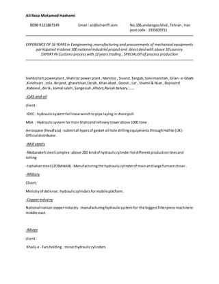 CV -ALI MOTAMED-1(2) | PDF