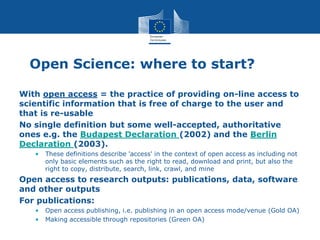 Research and Innovation in transformation: the transition to Open ...