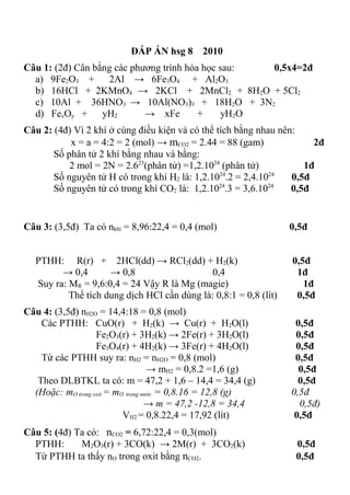 De chon hsg hoa 8 2942010 | PDF