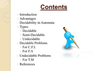 Deciability (automata presentation) | PPTX