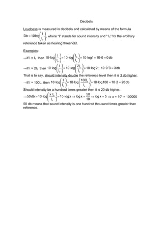 Noise Pollution: How to calculate soundness. | DOC