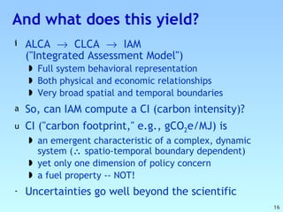 Attributional vs. Consequential Lifecycle Analysis of Transportation ...
