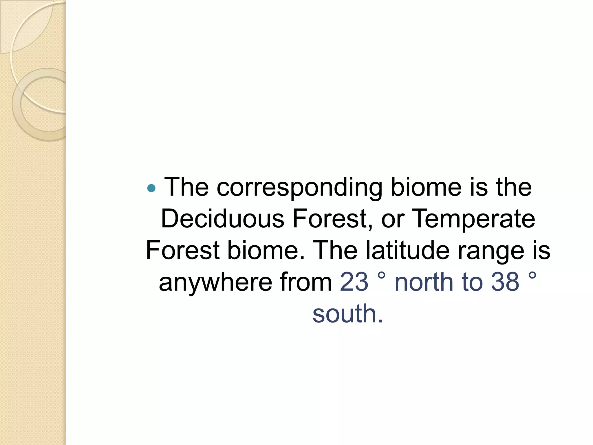 Decidous forests | PPTX