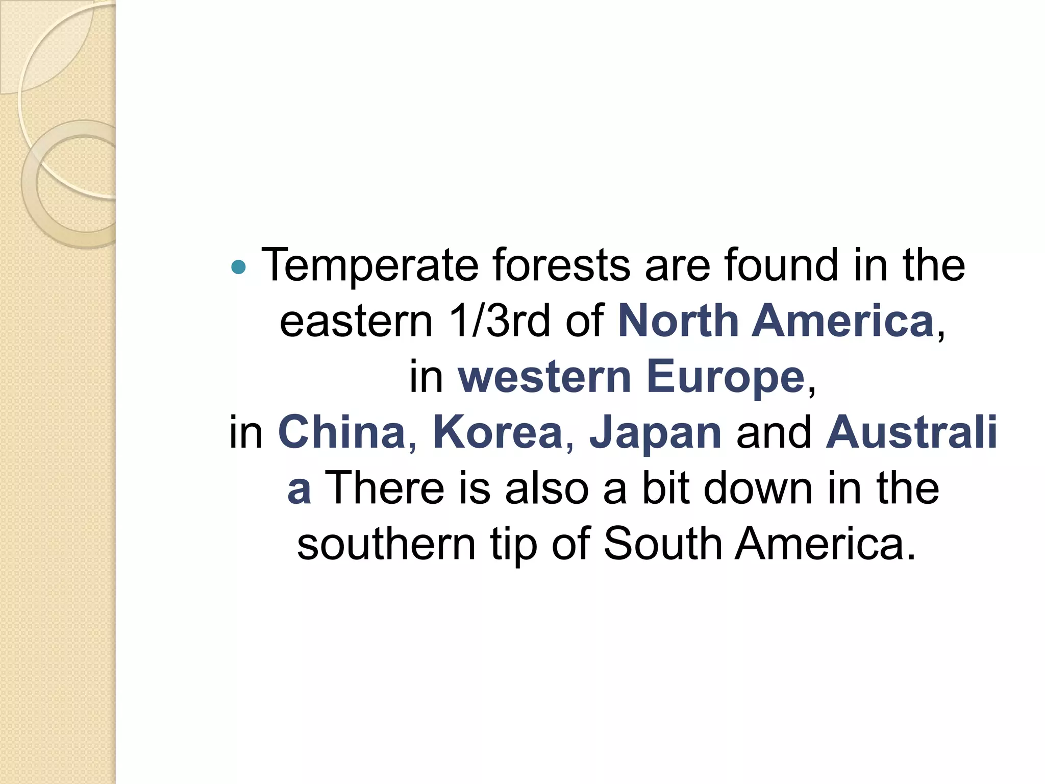 Decidous forests | PPTX